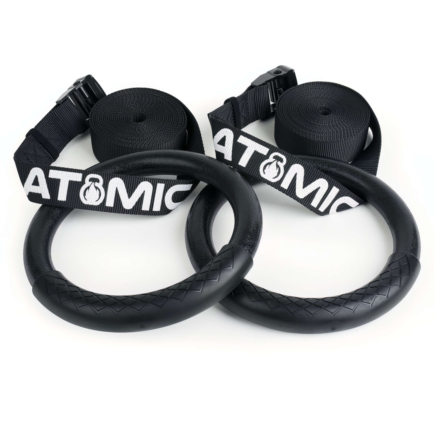 Premium Outdoor Gymnastic Rings Set (Black) – Atomic Iron